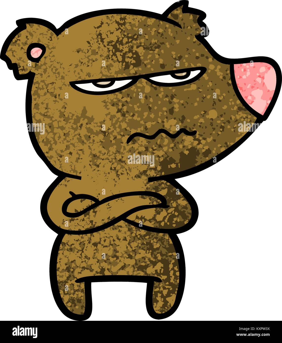 annoyed bear cartoon Stock Vector Image & Art - Alamy