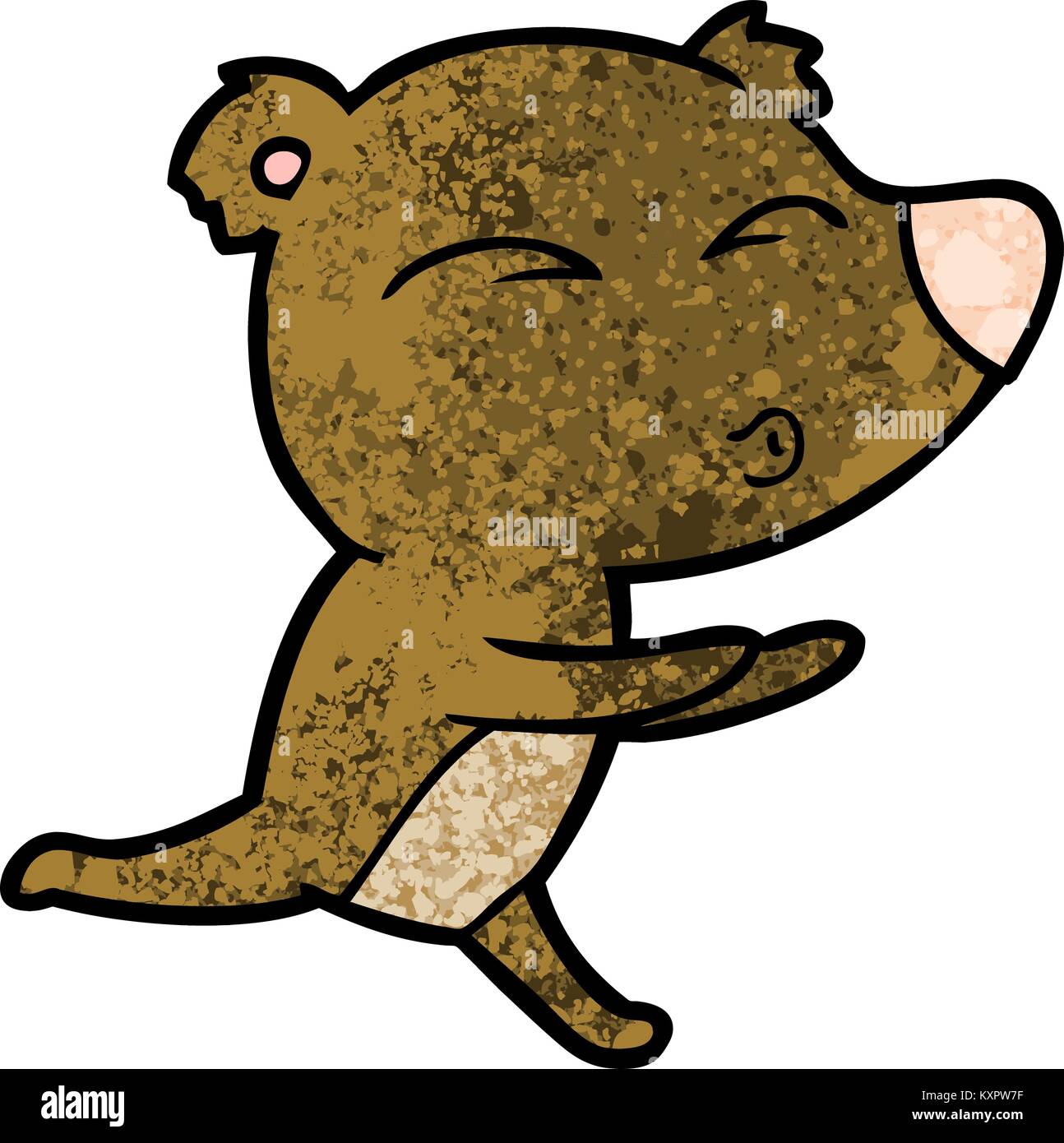 cartoon running bear Stock Vector Image & Art - Alamy