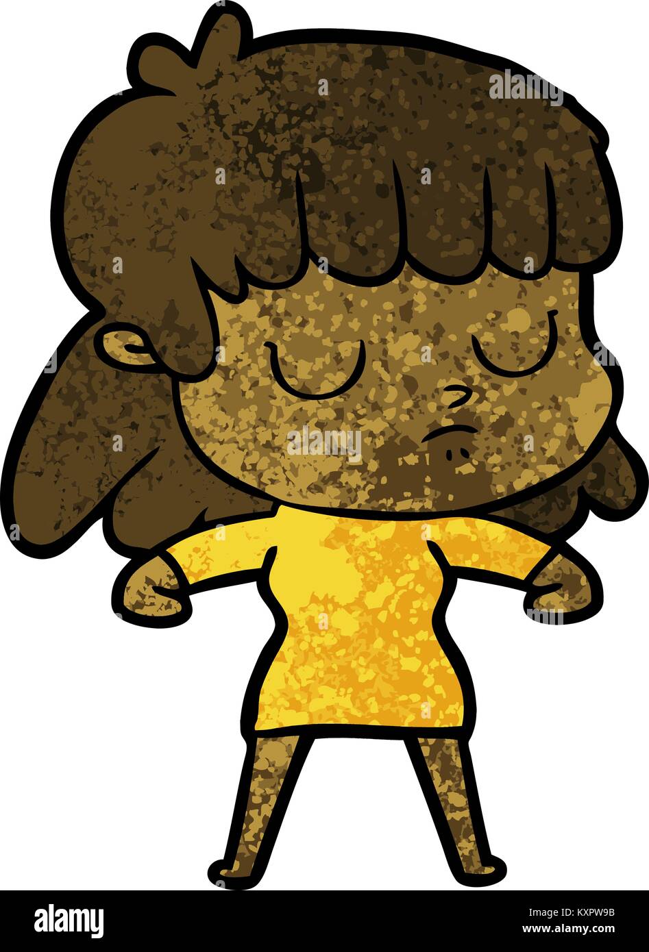 cartoon indifferent woman Stock Vector Image & Art - Alamy