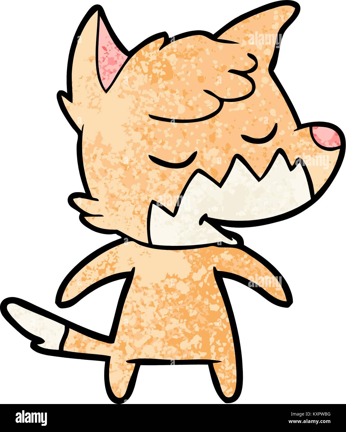 friendly cartoon fox Stock Vector Image & Art - Alamy