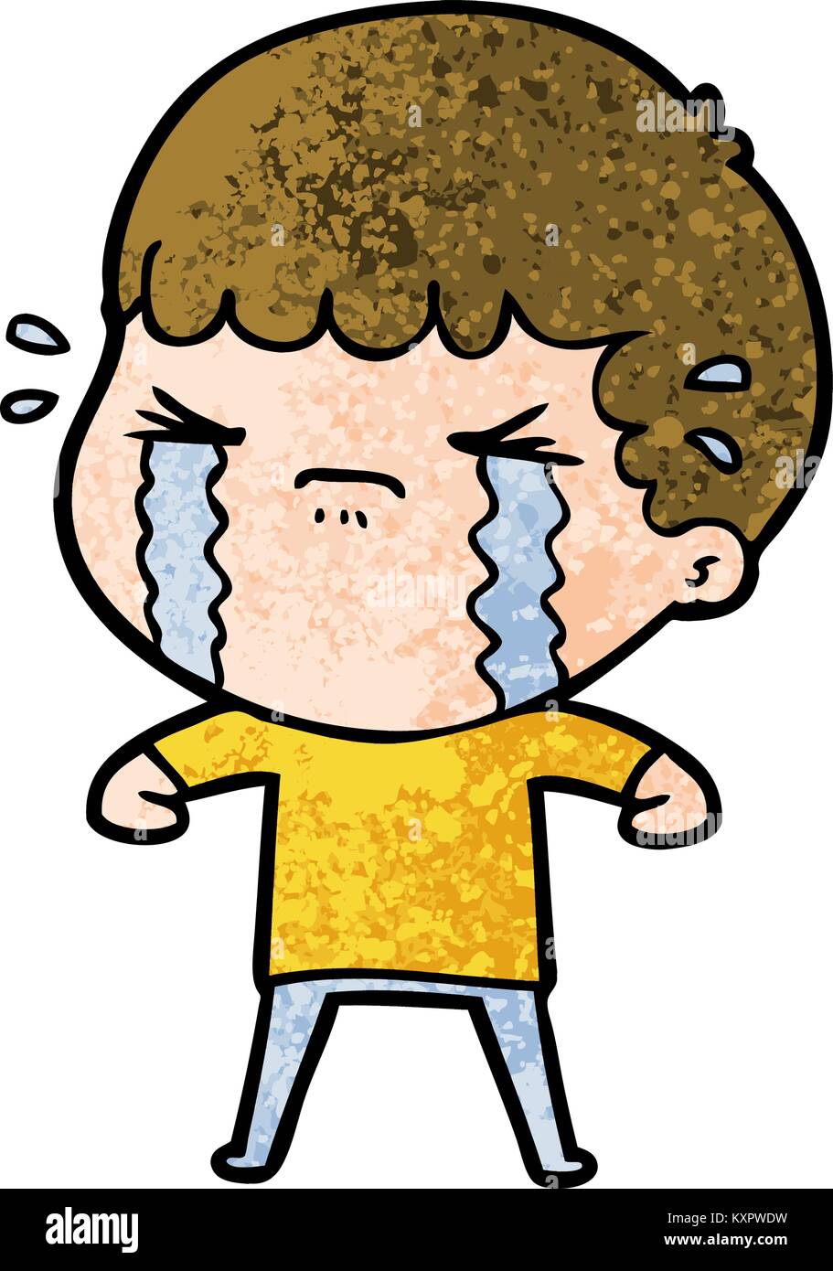 cartoon man crying Stock Vector Image & Art - Alamy
