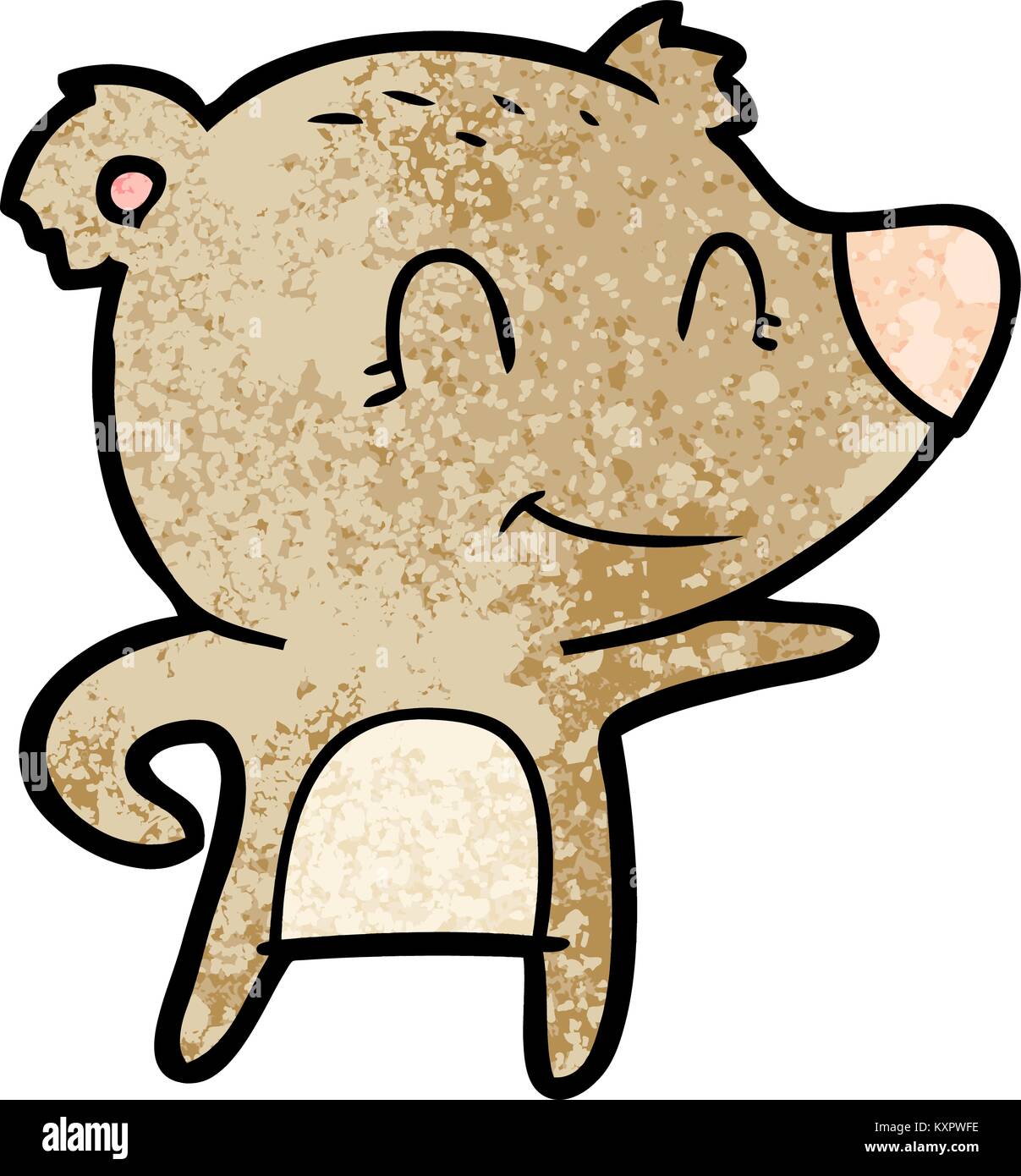 friendly bear cartoon Stock Vector Image & Art - Alamy