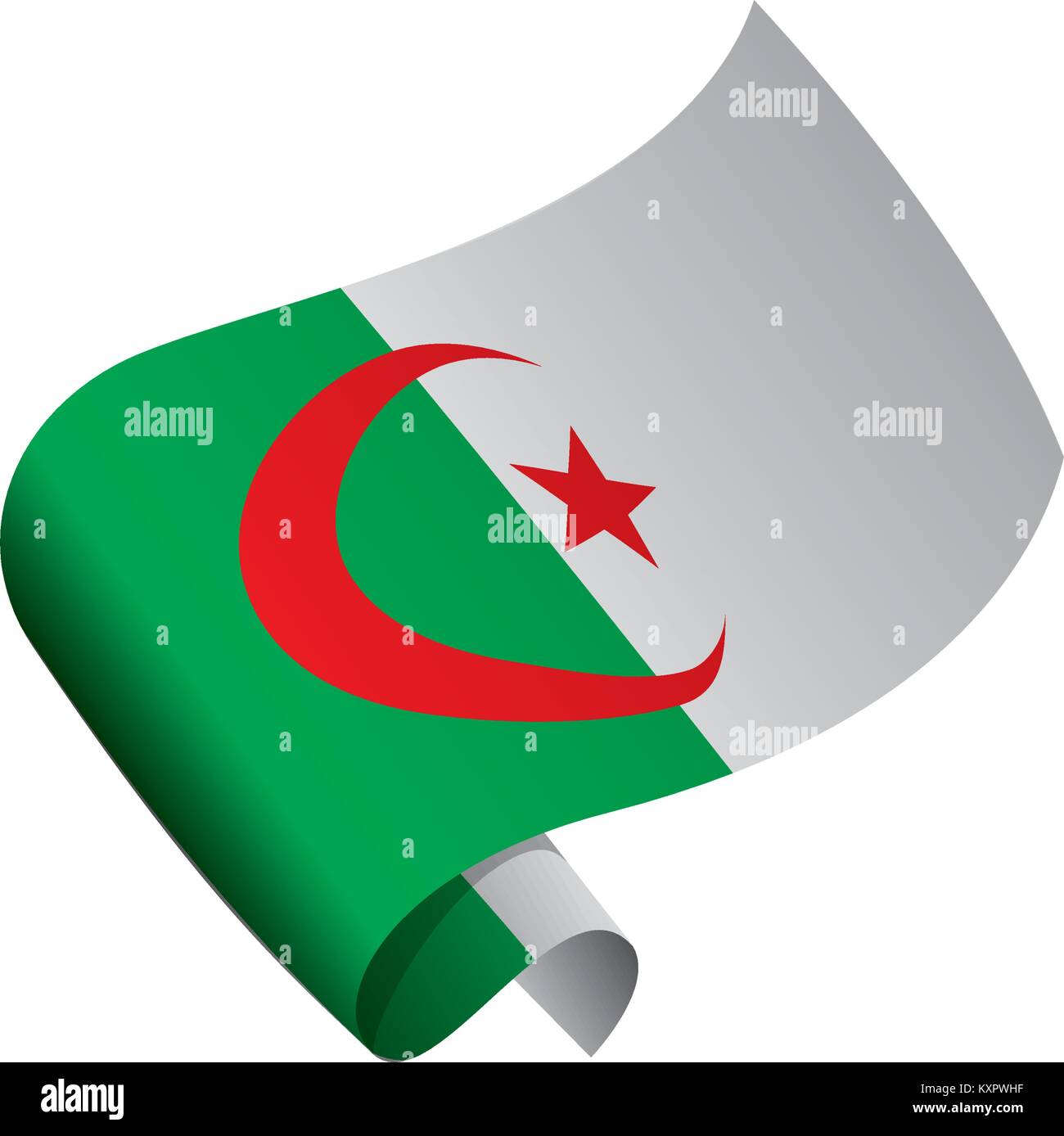 Algeria flag, vector illustration Stock Vector Image & Art - Alamy