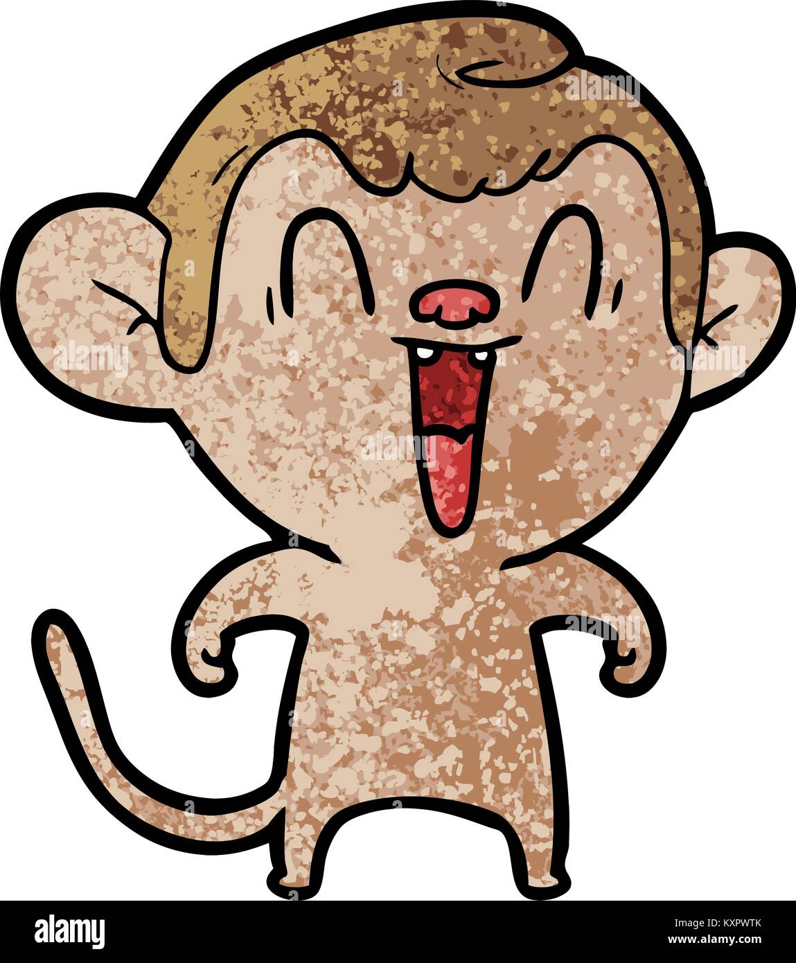 cartoon laughing monkey Stock Vector Image & Art - Alamy