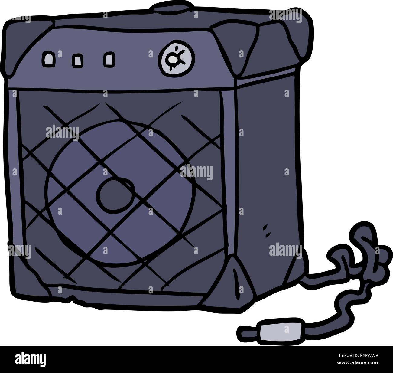 Cartoon Guitar Amplifier