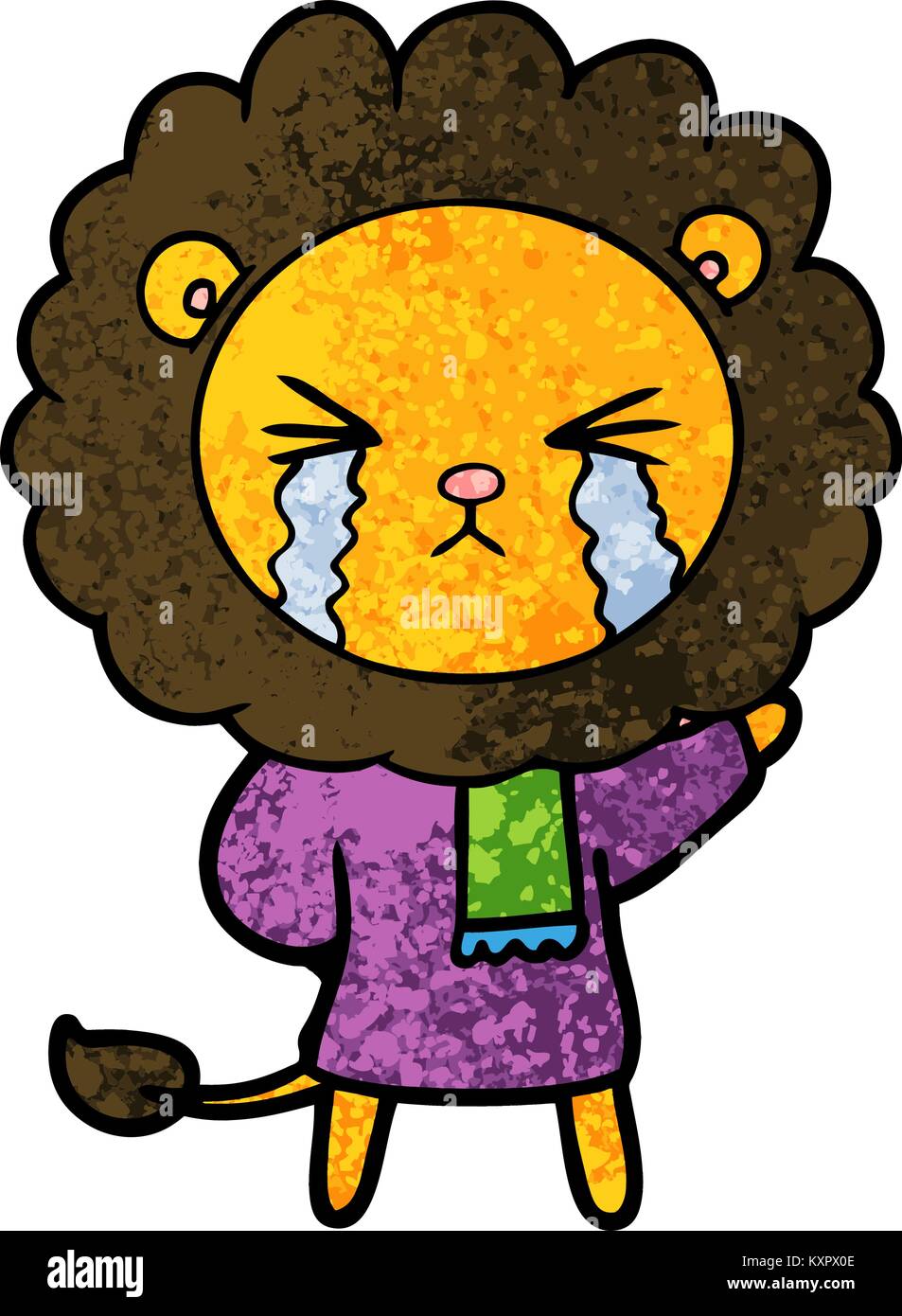 cartoon crying lion Stock Vector Image & Art - Alamy