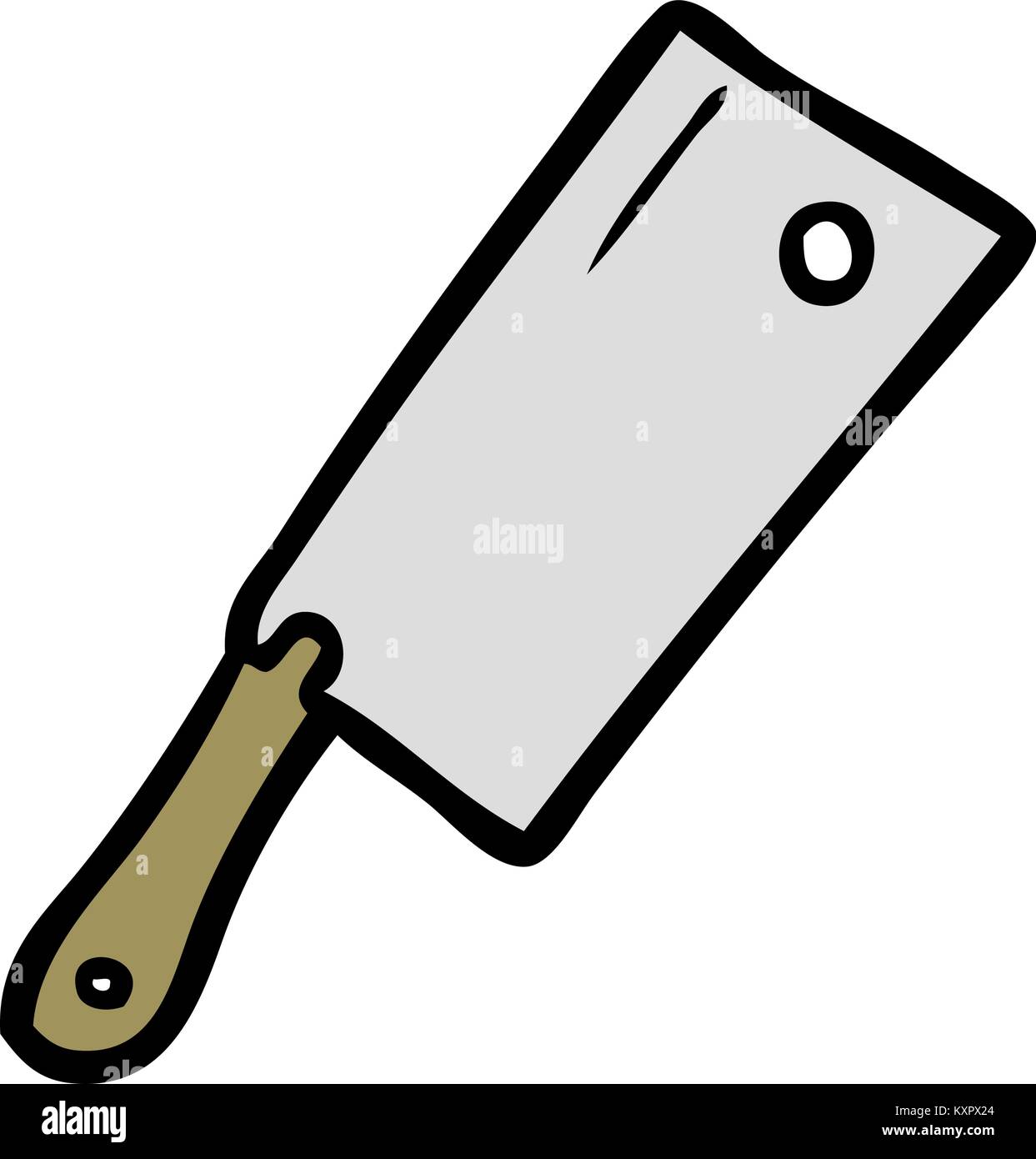 cartoon meat cleaver Stock Vector Image & Art - Alamy