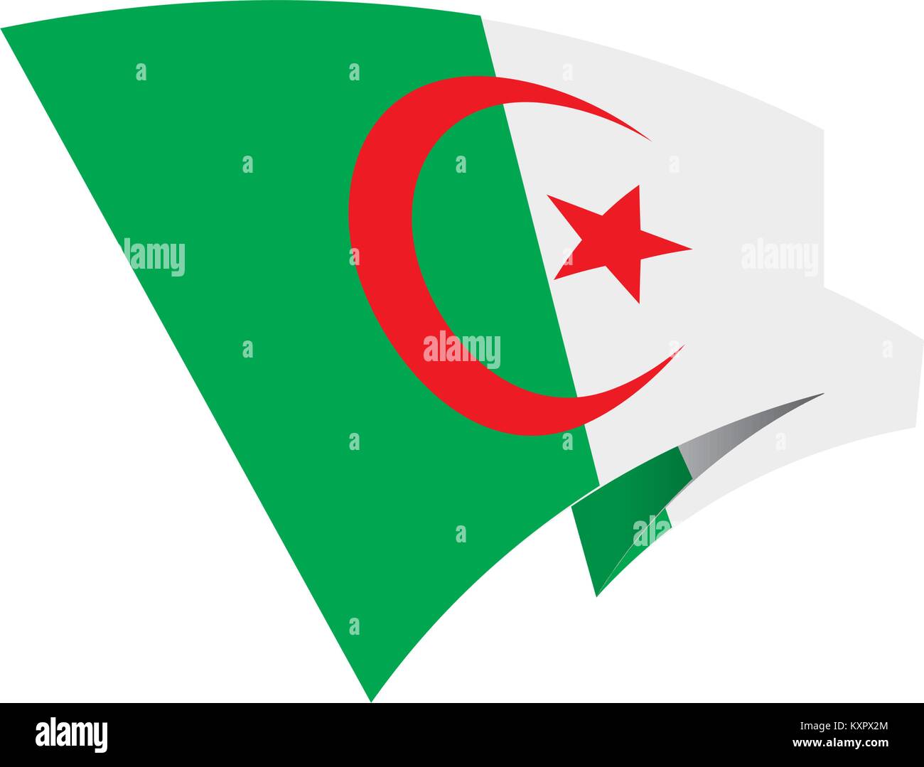 Algeria flag, vector illustration Stock Vector Image & Art - Alamy
