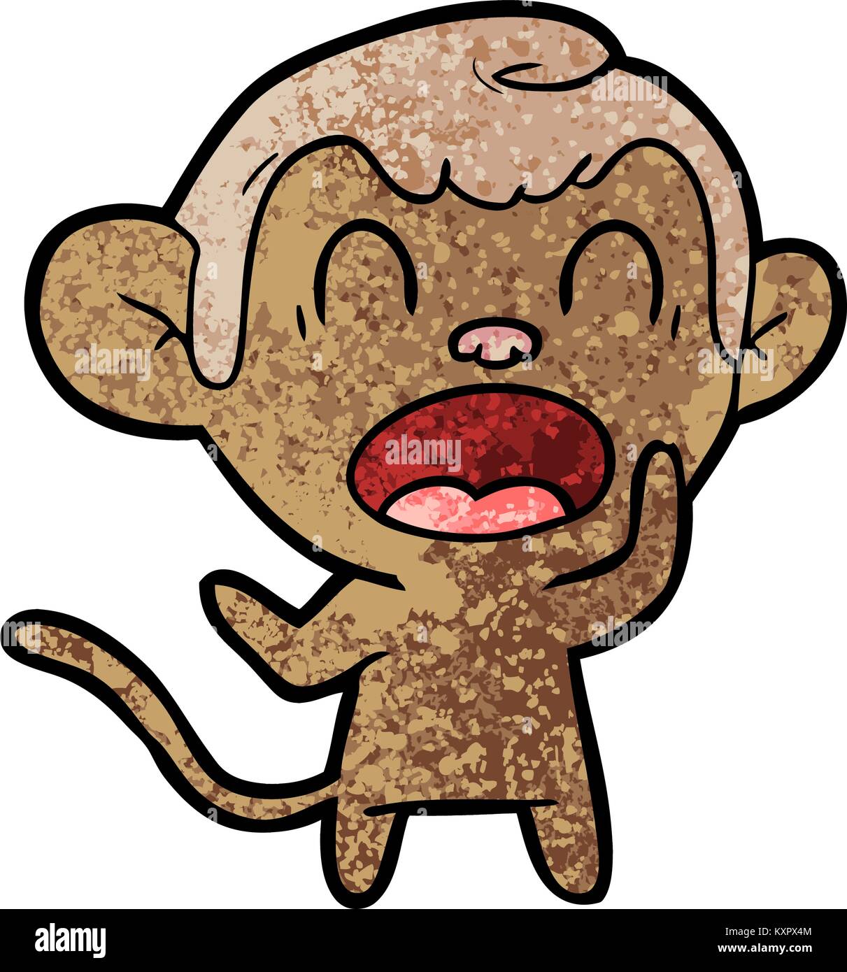 shouting cartoon monkey Stock Vector Image & Art - Alamy