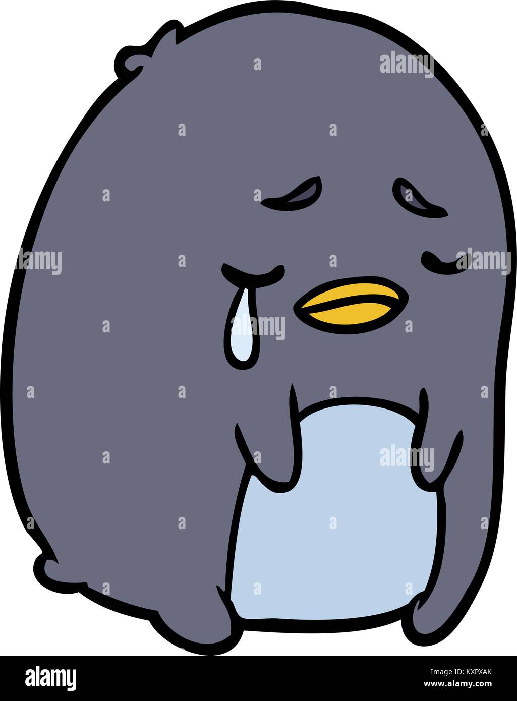 cartoon crying penguin Stock Vector Image & Art - Alamy