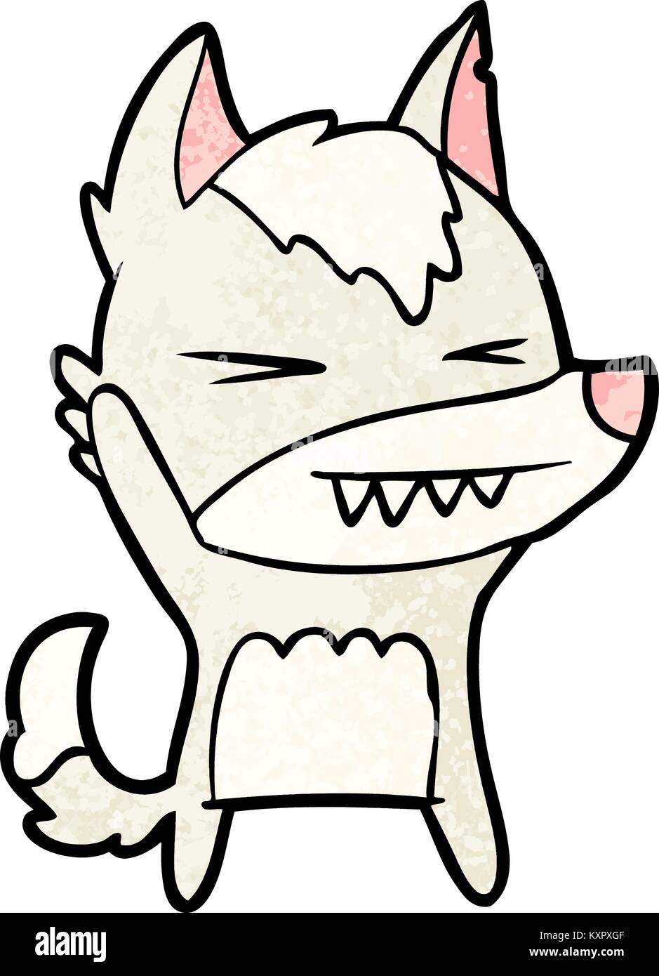 angry wolf cartoon Stock Vector Image & Art - Alamy