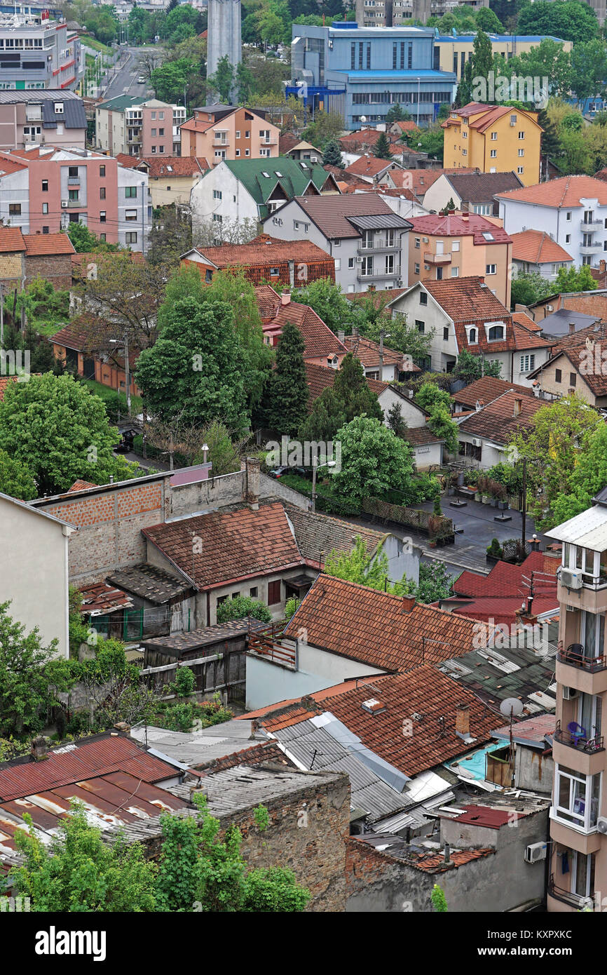 Aerial view of suburban Belgrade Serbia Stock Photo - Alamy