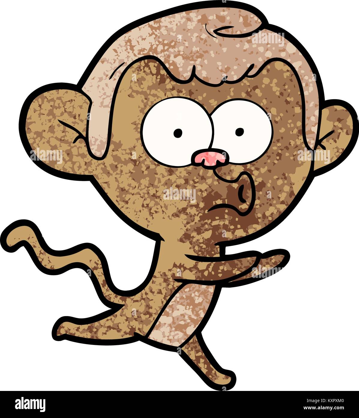 cartoon hooting monkey Stock Vector Image & Art - Alamy