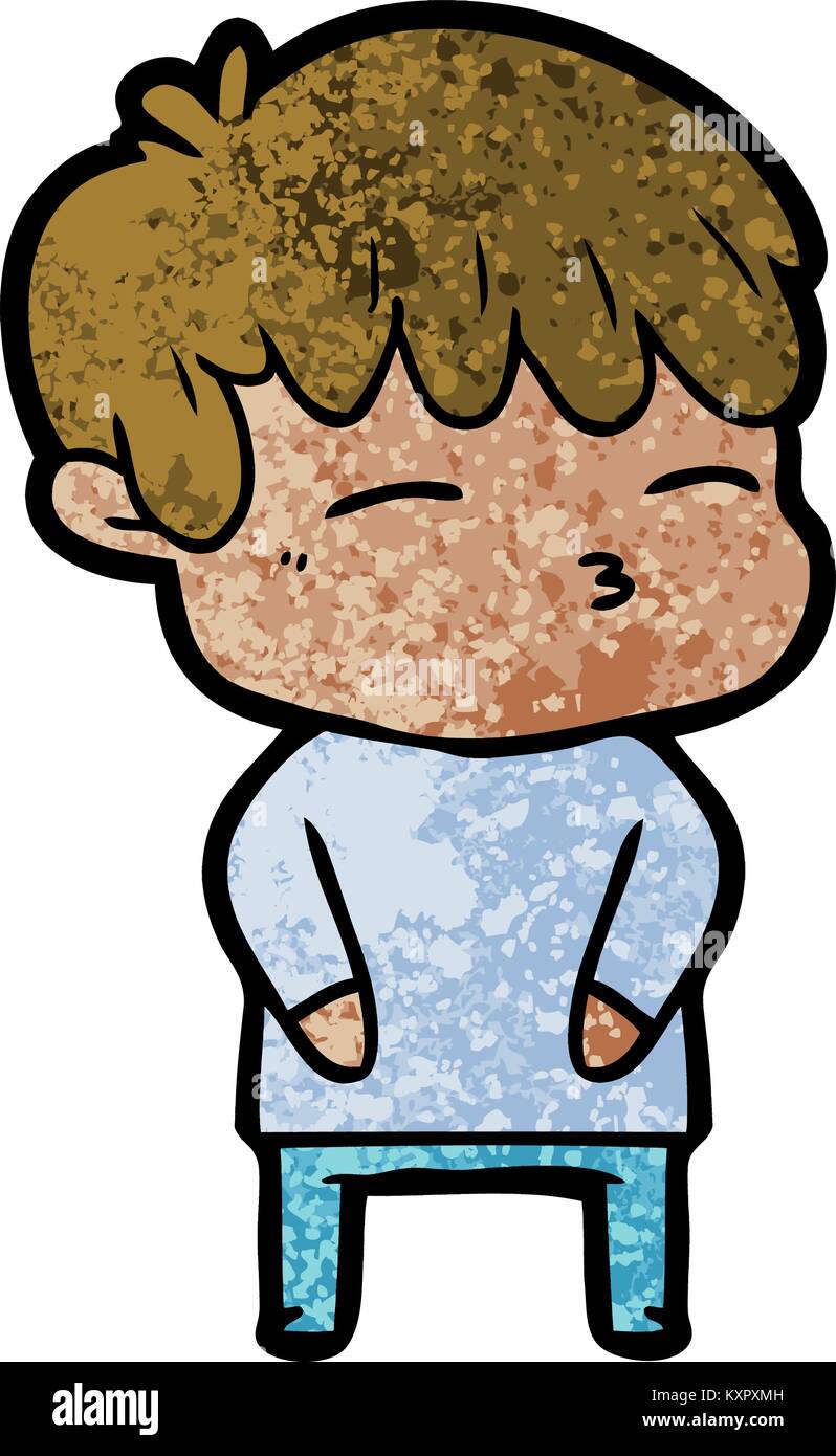 cartoon curious boy Stock Vector Image & Art - Alamy