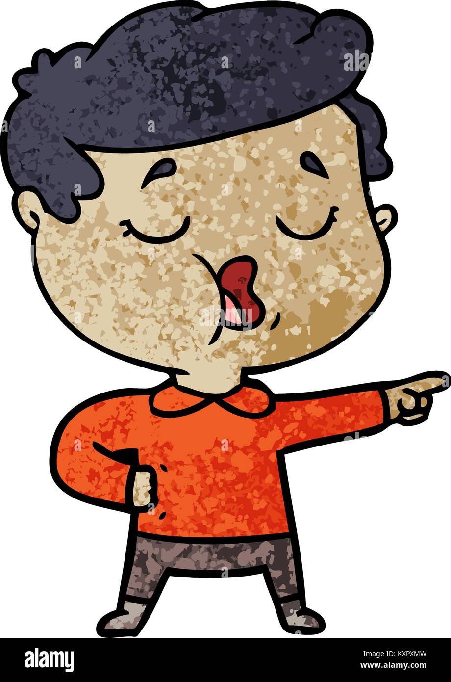 cartoon man talking Stock Vector Image & Art - Alamy