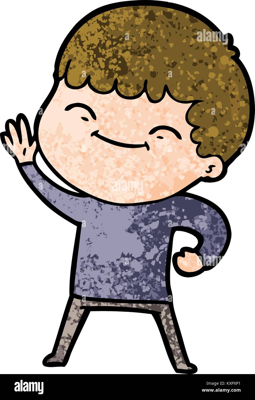 cartoon smiling boy Stock Vector Image & Art - Alamy