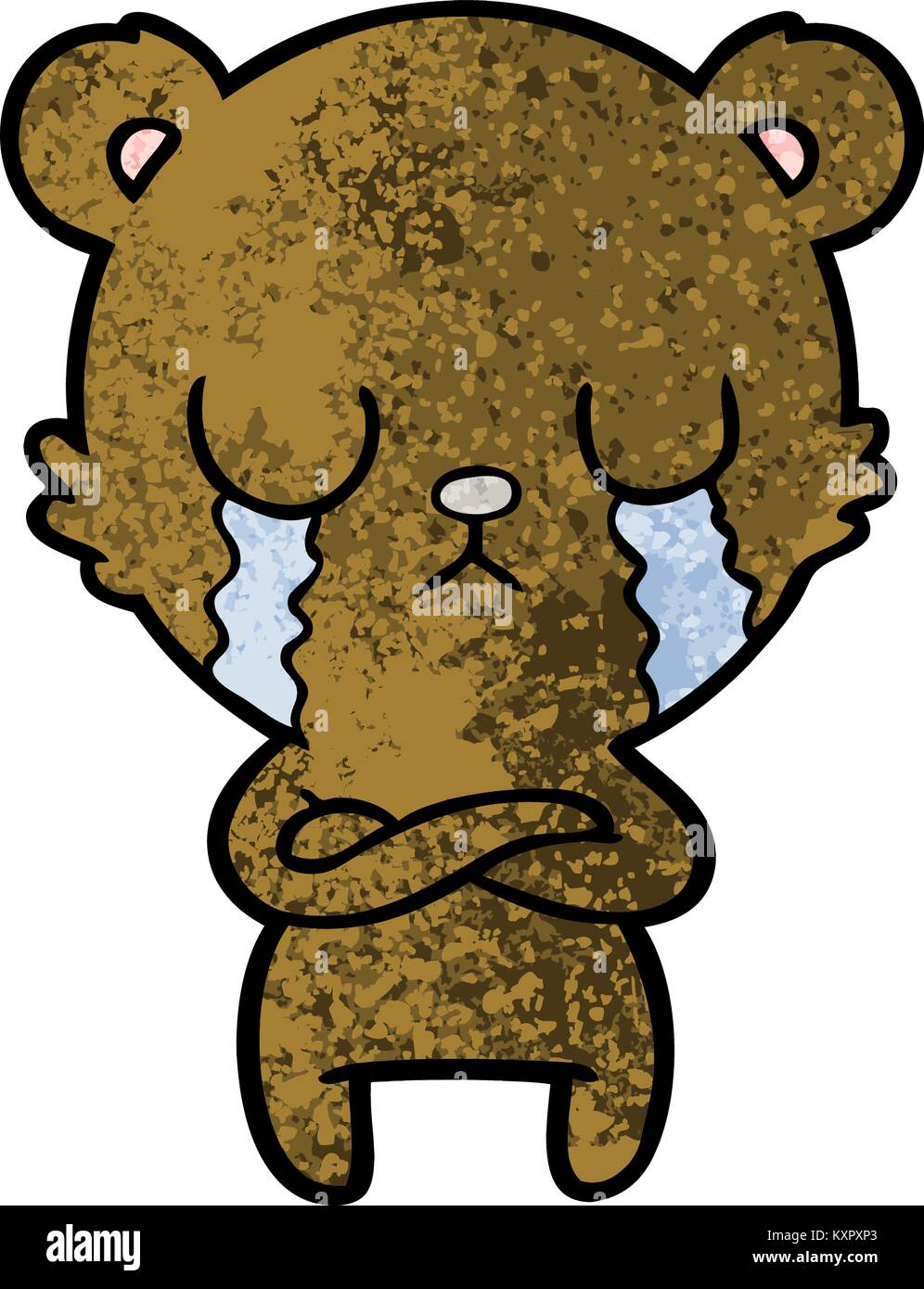 crying cartoon bear Stock Vector Image & Art - Alamy