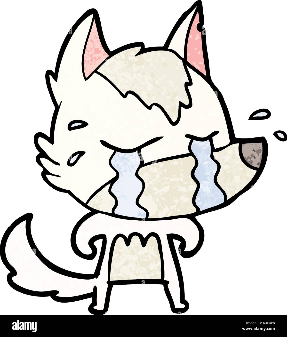 cartoon crying wolf Stock Vector Image & Art - Alamy