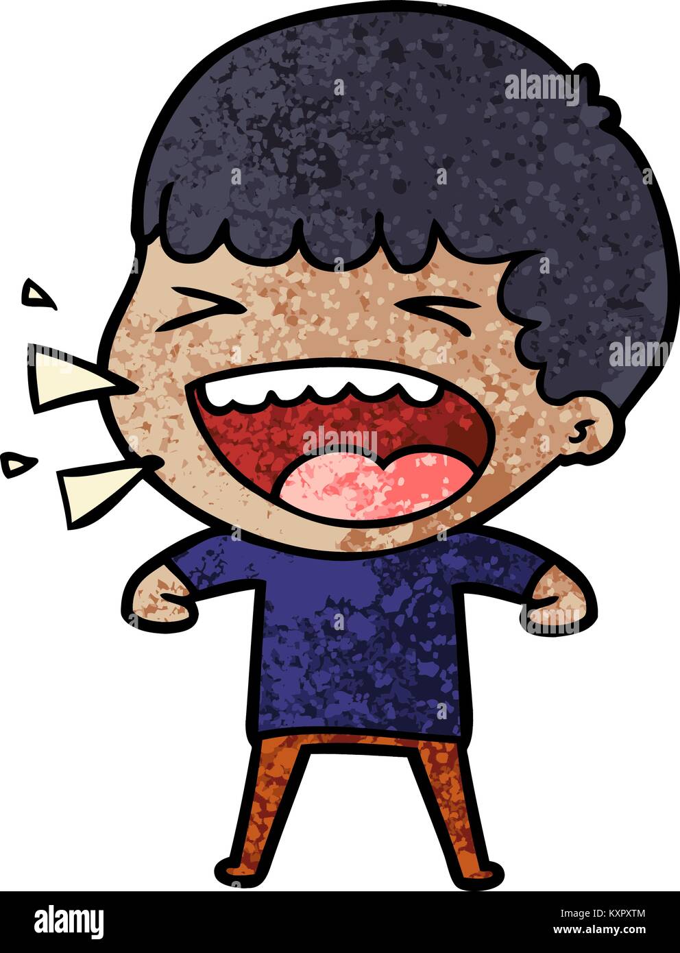 cartoon laughing man Stock Vector Image & Art - Alamy
