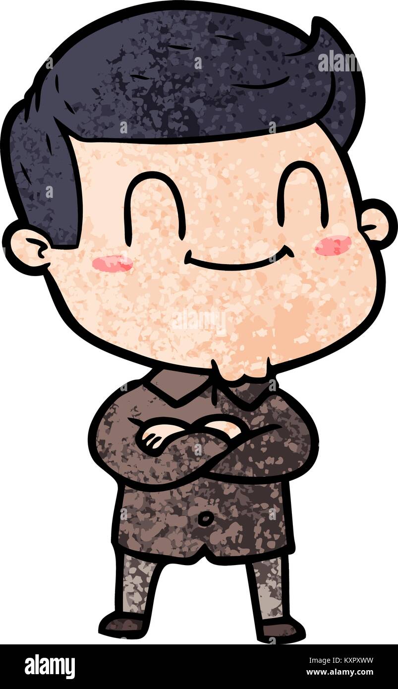 cartoon friendly man Stock Vector Image & Art - Alamy