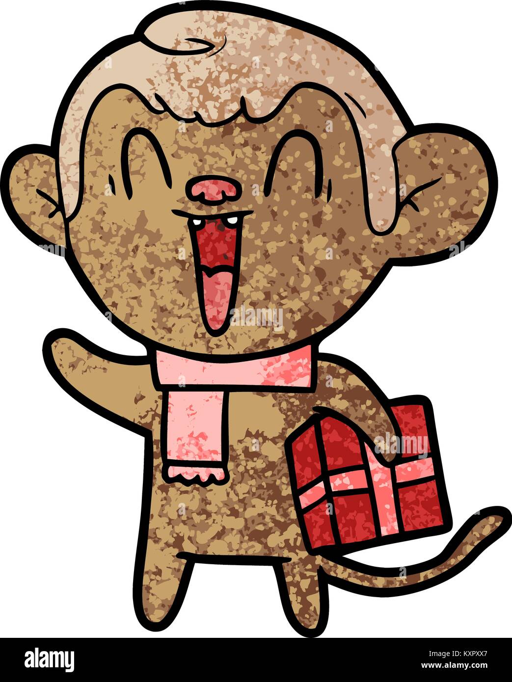 cartoon laughing monkey Stock Vector Image & Art - Alamy