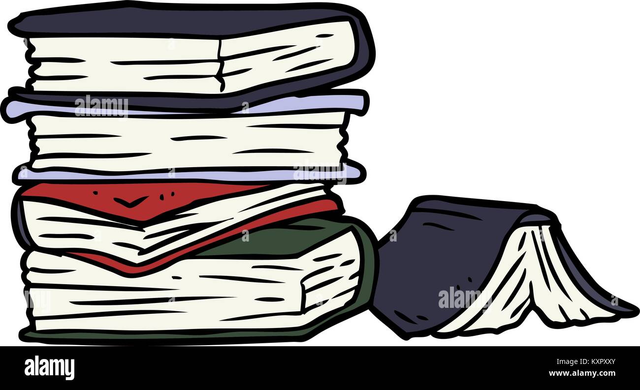 cartoon pile of books Stock Vector Image & Art - Alamy