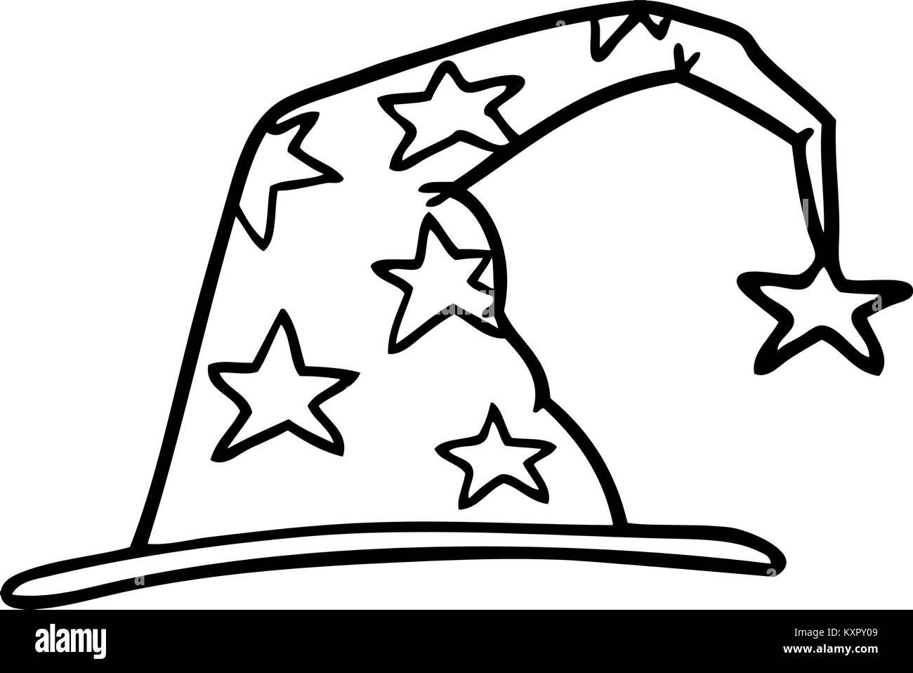 cartoon wizard hat Stock Vector Image & Art - Alamy