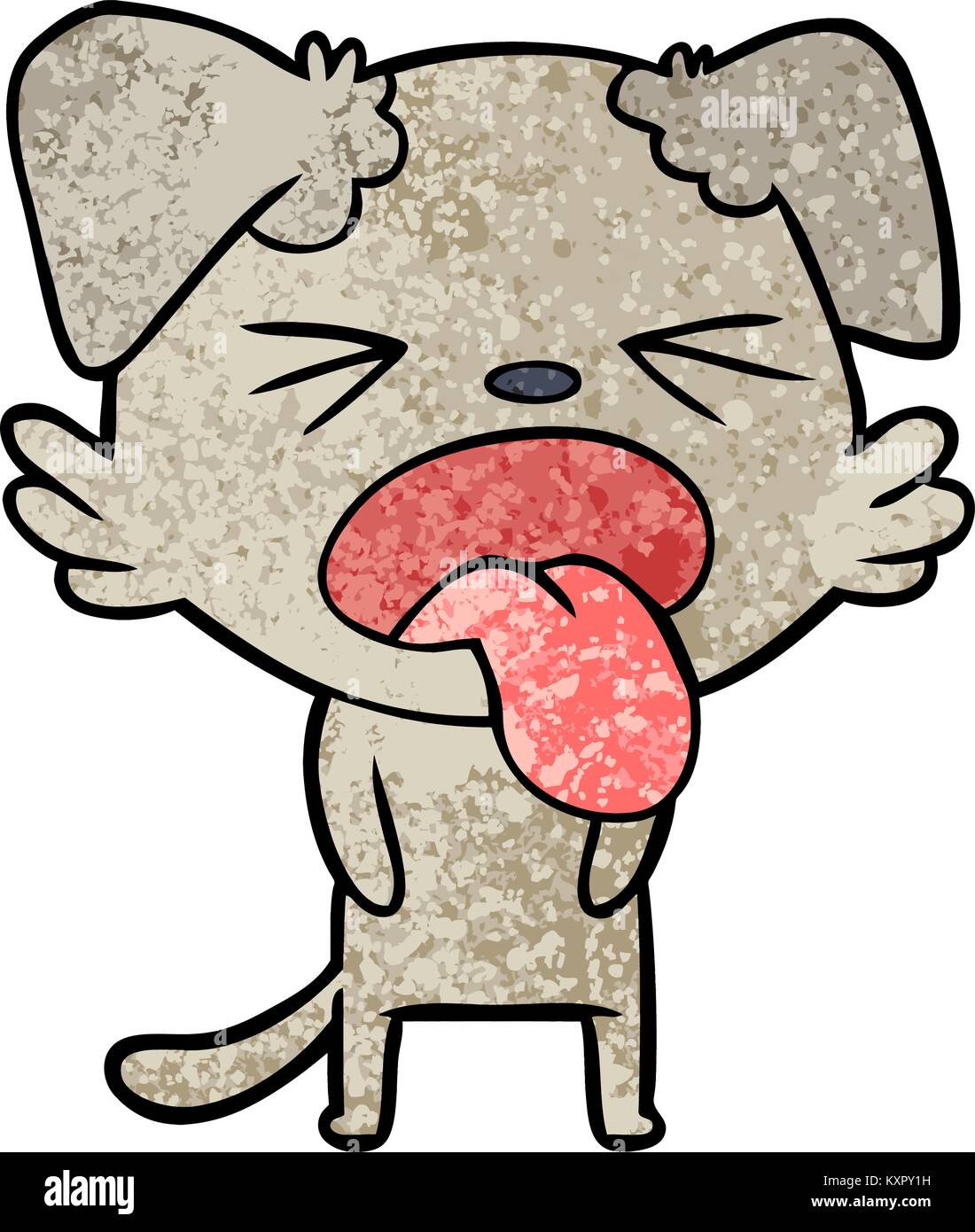 cartoon disgusted dog Stock Vector Image & Art - Alamy