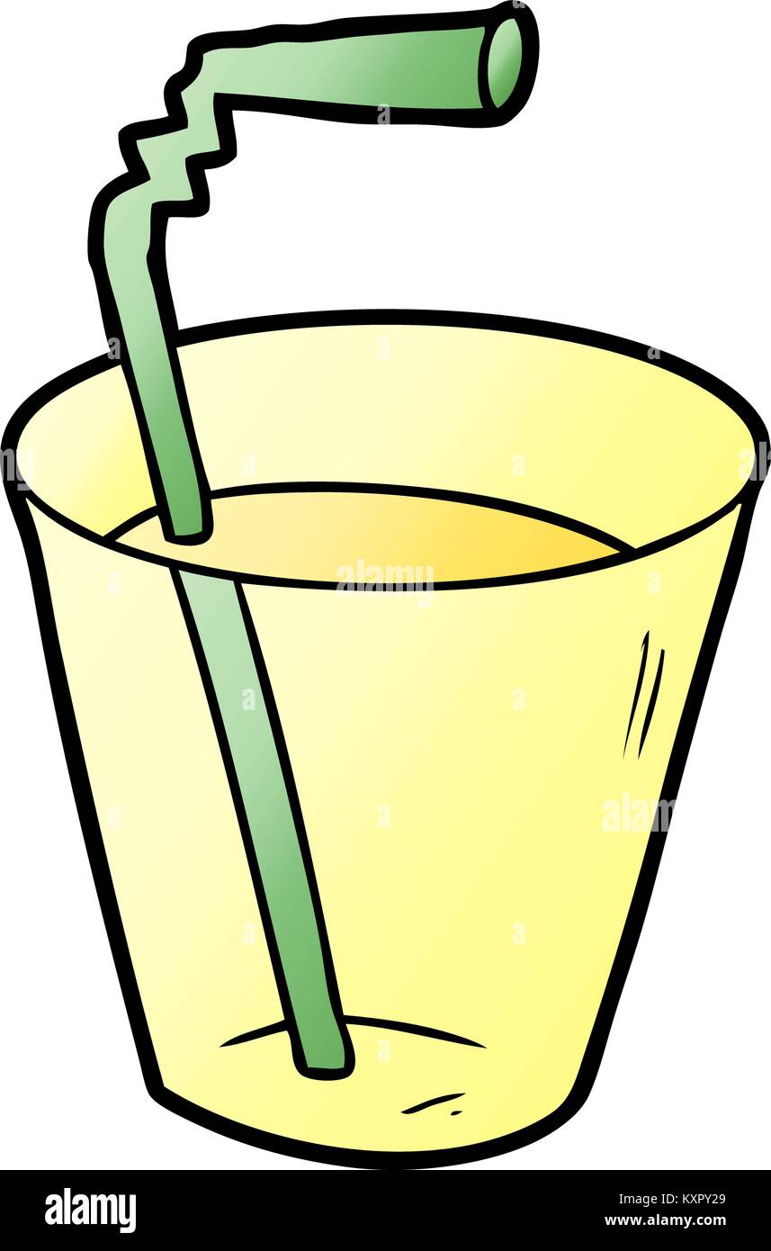 cartoon drink with straw Stock Vector Image & Art - Alamy