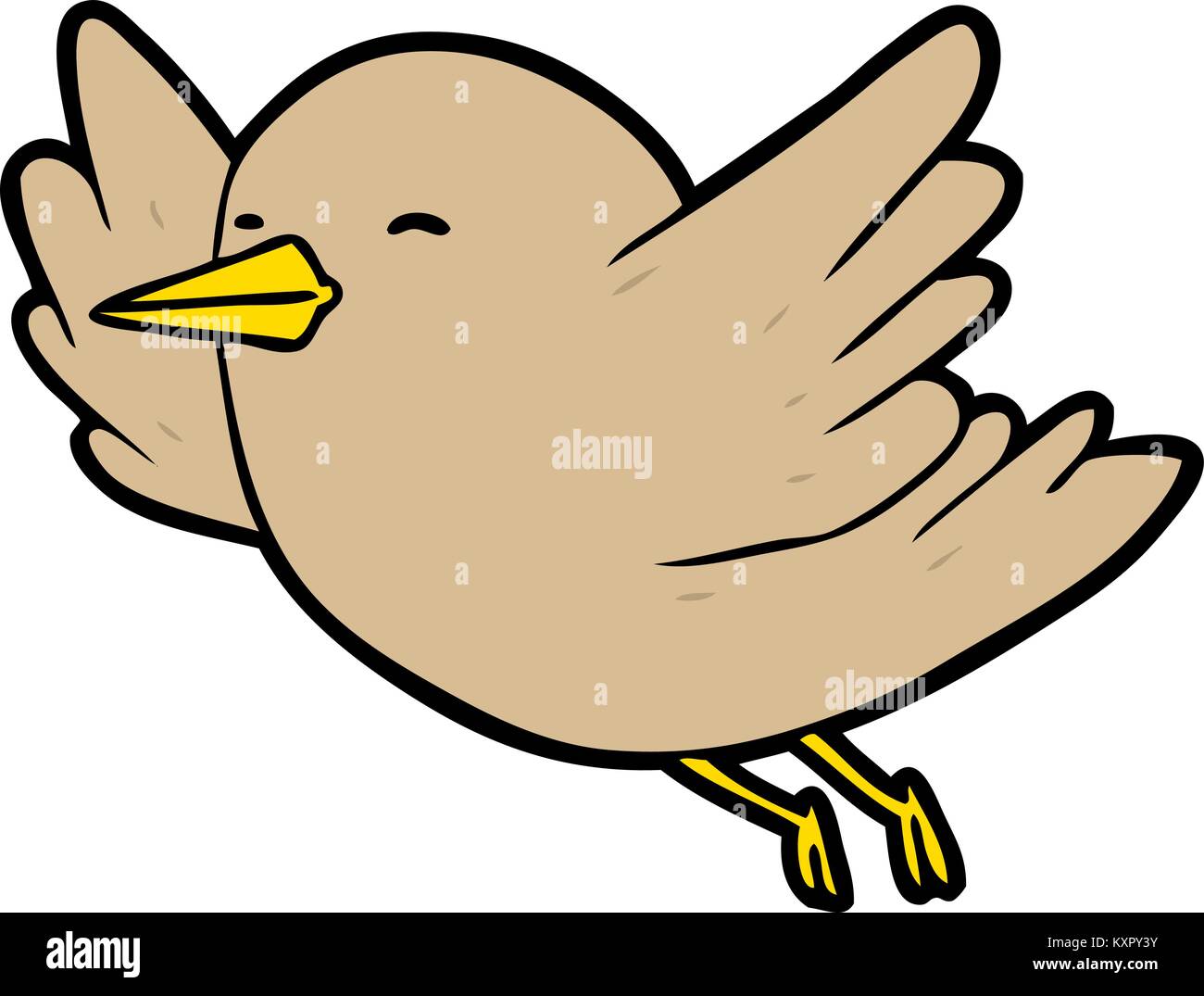 cartoon bird flying Stock Vector Image & Art - Alamy