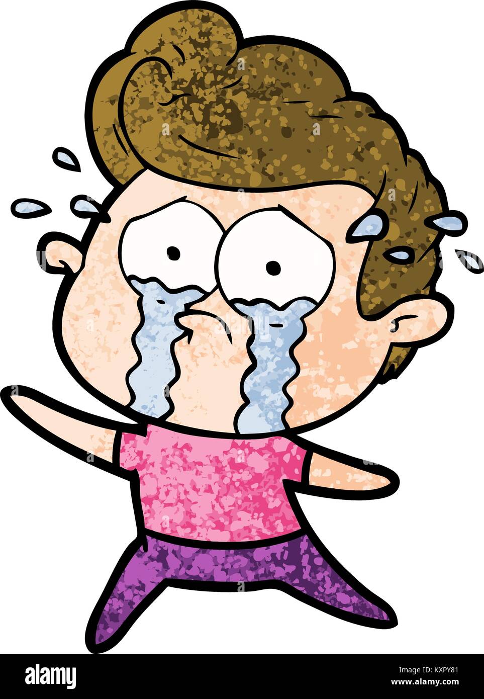 dancing crying man Stock Vector Image & Art - Alamy