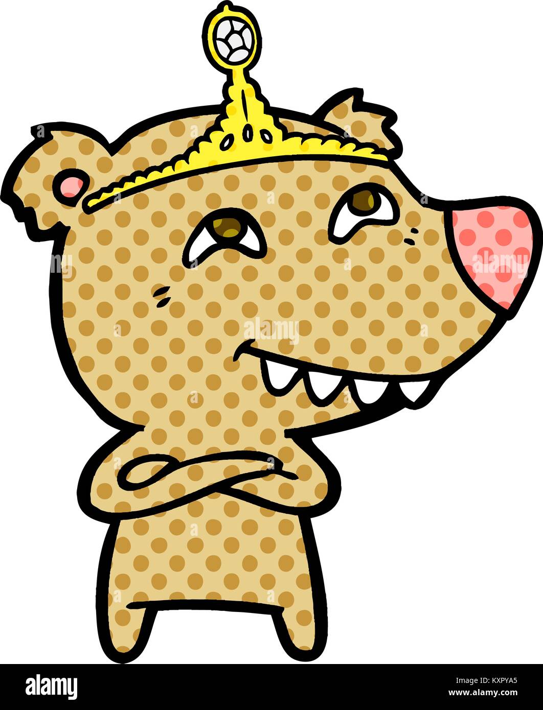 cartoon bear showing teeth Stock Vector Image & Art - Alamy