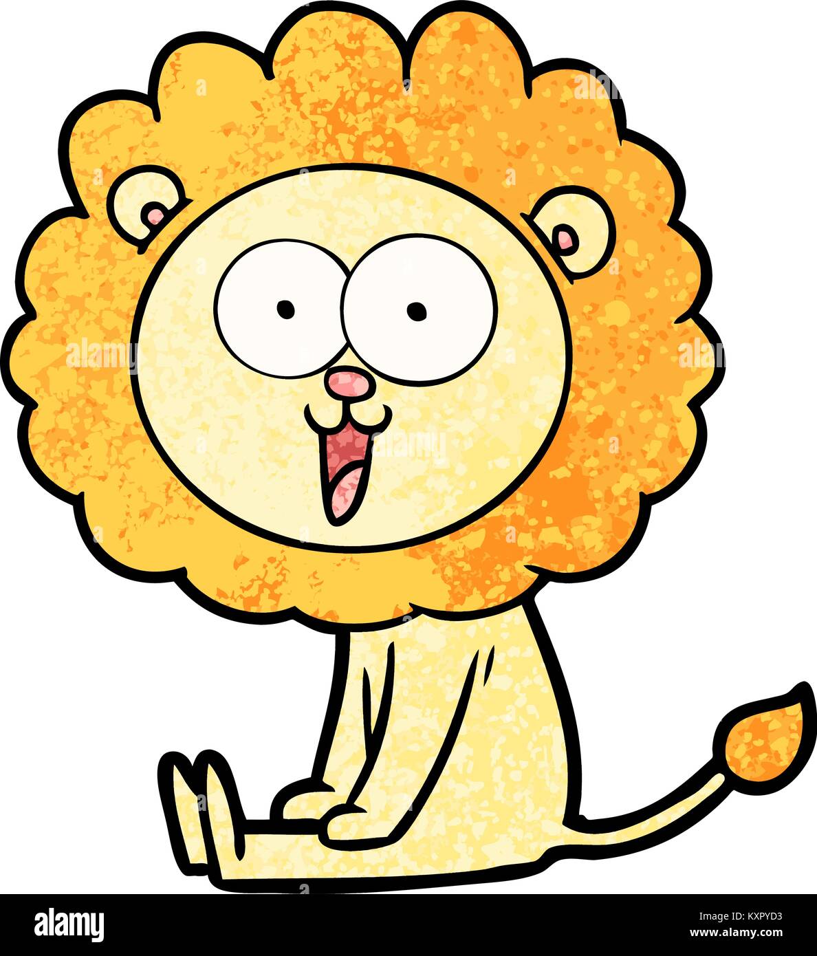 happy cartoon lion Stock Vector Image & Art - Alamy