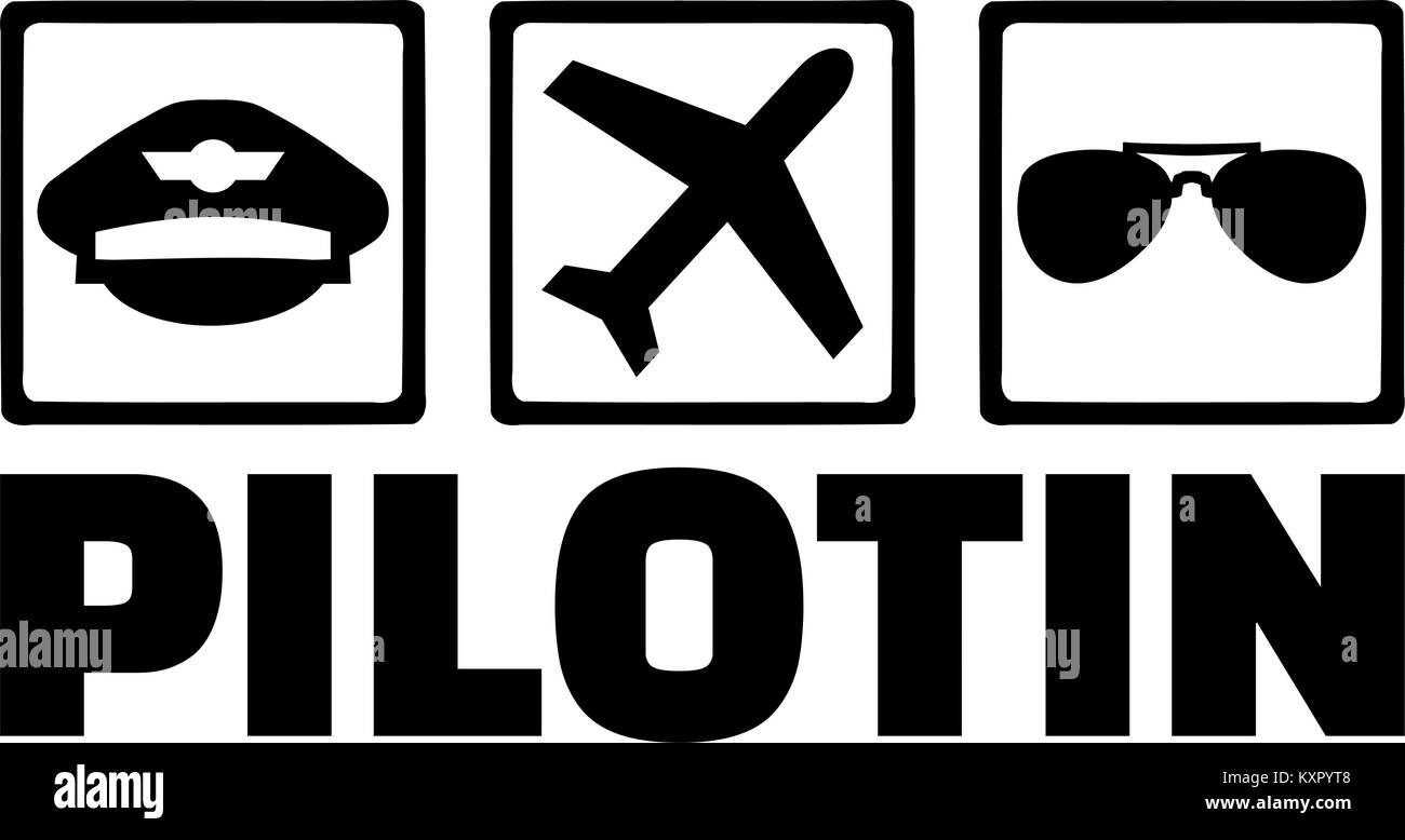 Female pilot Stock Vector Images - Alamy