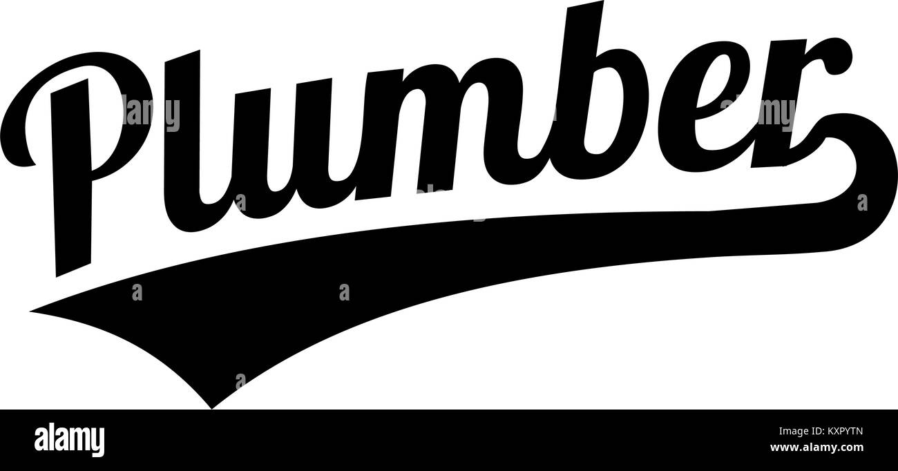 Plumber word in retro style Stock Vector Image & Art - Alamy