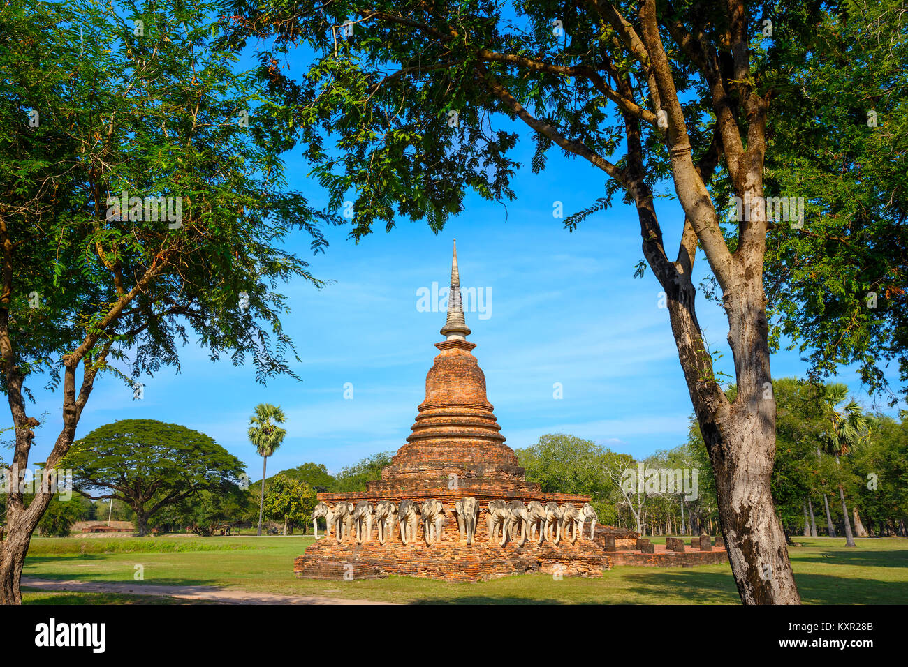 Wat Sorasak Temple at Sukhothai Historical Park, a UNESCO World ...