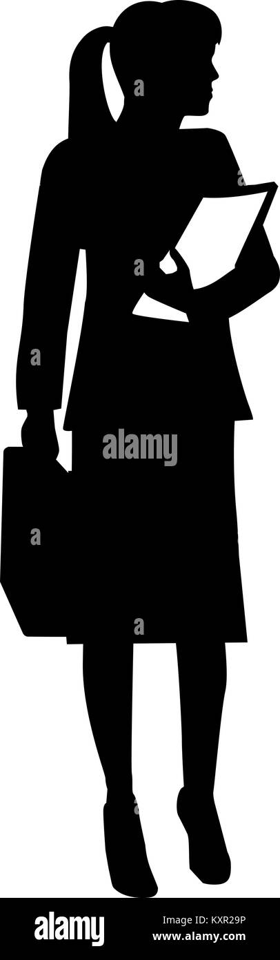 Lawyer female isolated Stock Vector Images - Alamy