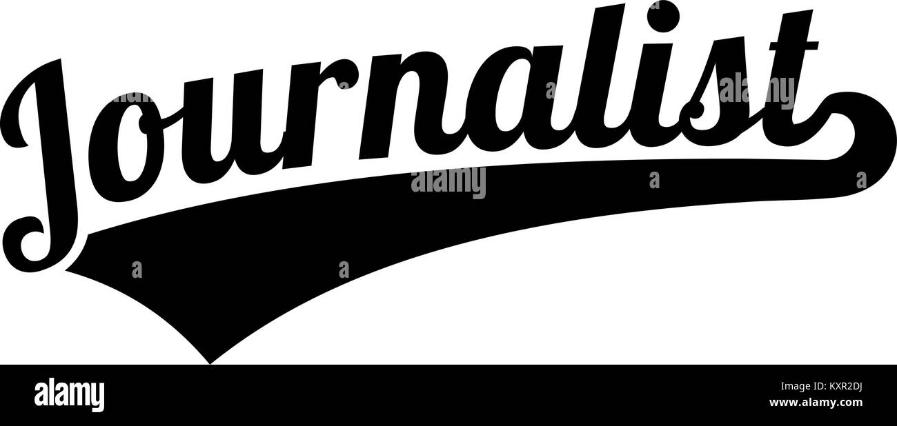 Journalist word with retro style Stock Vector Image & Art - Alamy