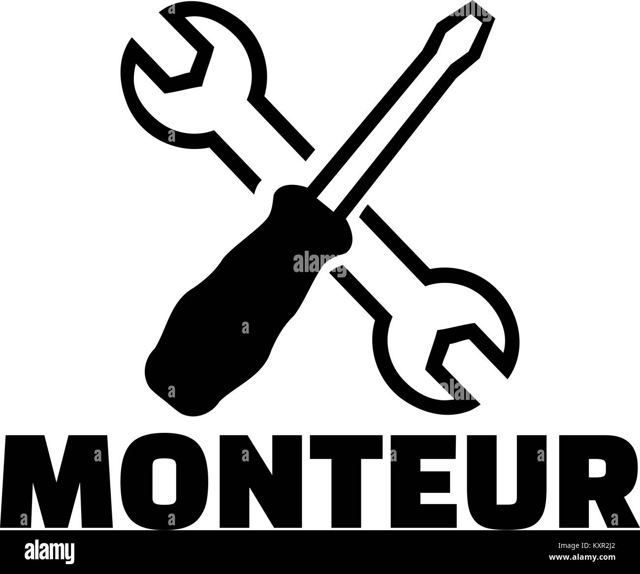 German Crossed Stock Vector Images - Alamy