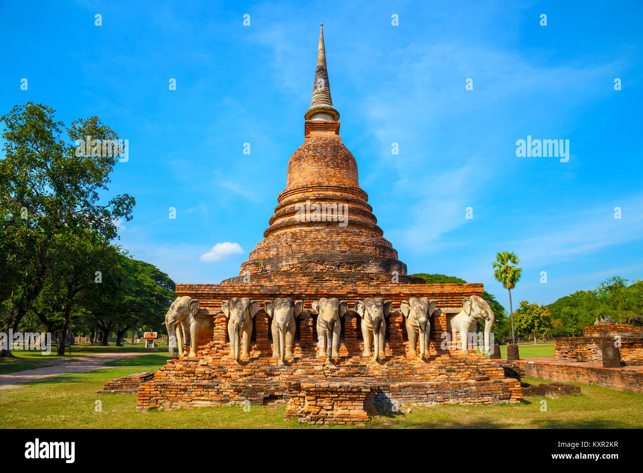 Wat Sorasak Temple at Sukhothai Historical Park, a UNESCO World ...