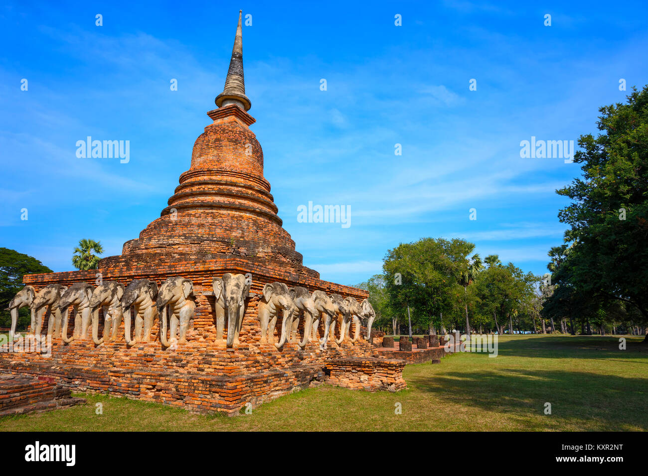 Wat Sorasak Temple at Sukhothai Historical Park, a UNESCO World ...