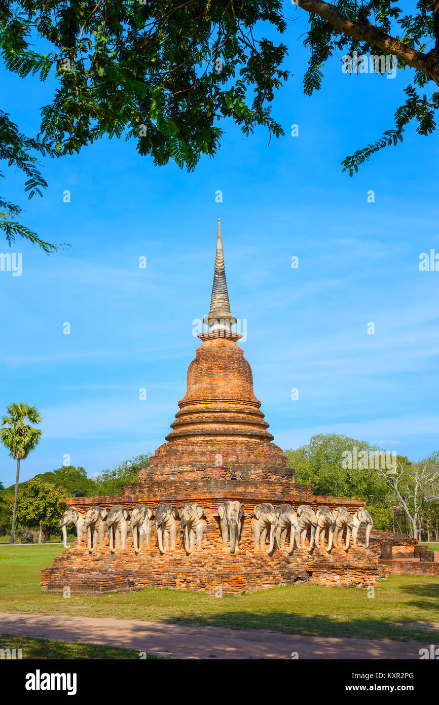 Wat Sorasak Temple at Sukhothai Historical Park, a UNESCO World ...