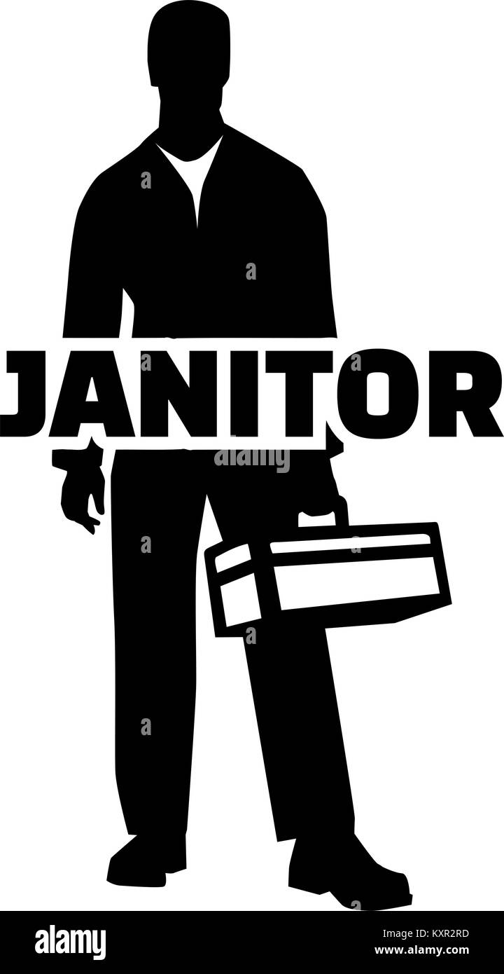 Janitor service logo Cut Out Stock Images & Pictures - Alamy