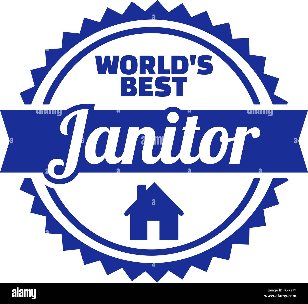 Emblem for worlds best janitor Stock Vector Image & Art - Alamy
