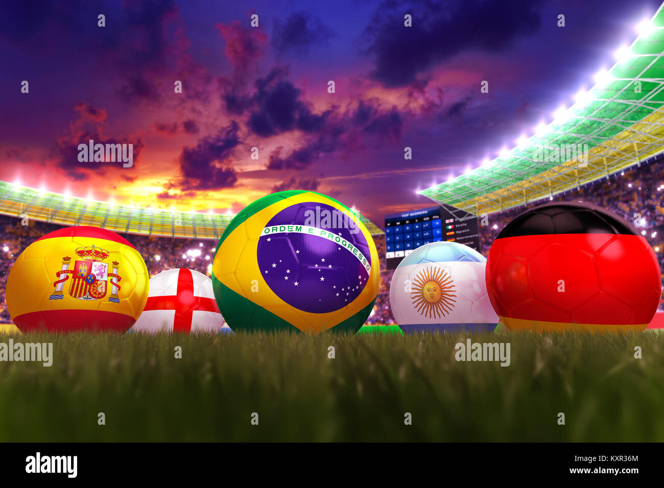 3d rendering soccer game germany hi-res stock photography and images ...