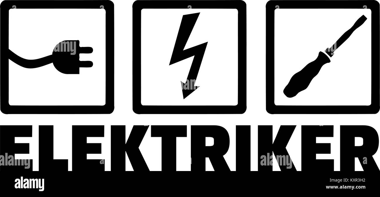 German electricity Stock Vector Images - Alamy