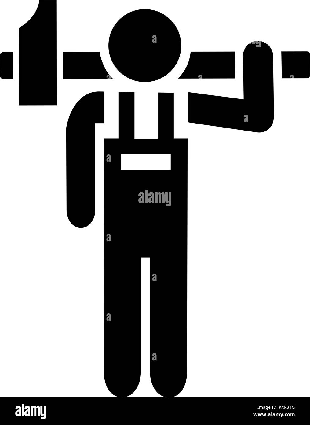 Craftsman pictogram with hammer Stock Vector Image & Art - Alamy
