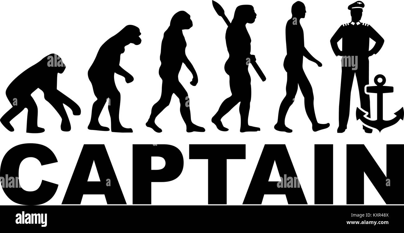 Evolution captain with anchor Stock Vector Image & Art - Alamy