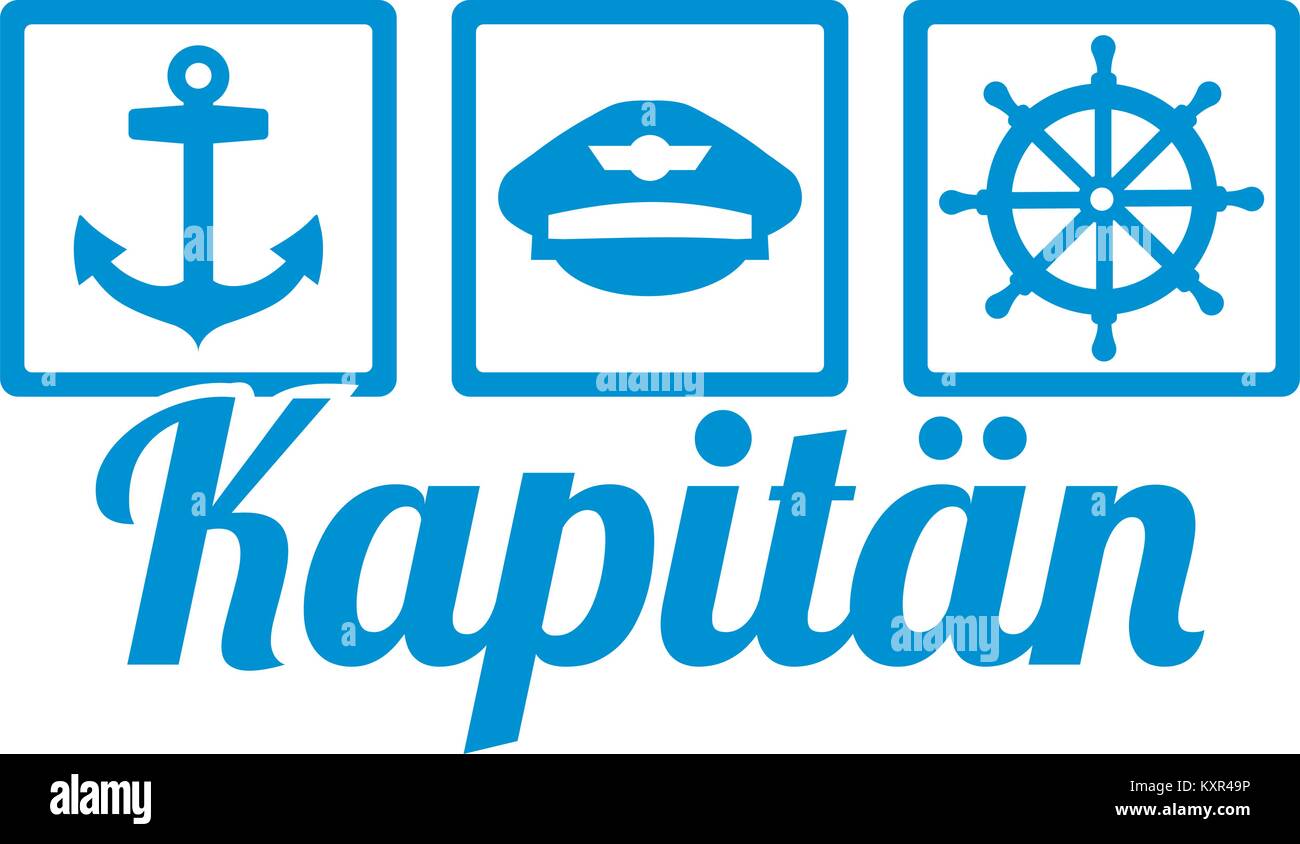 Captain hat steering wheel Stock Vector Images - Alamy