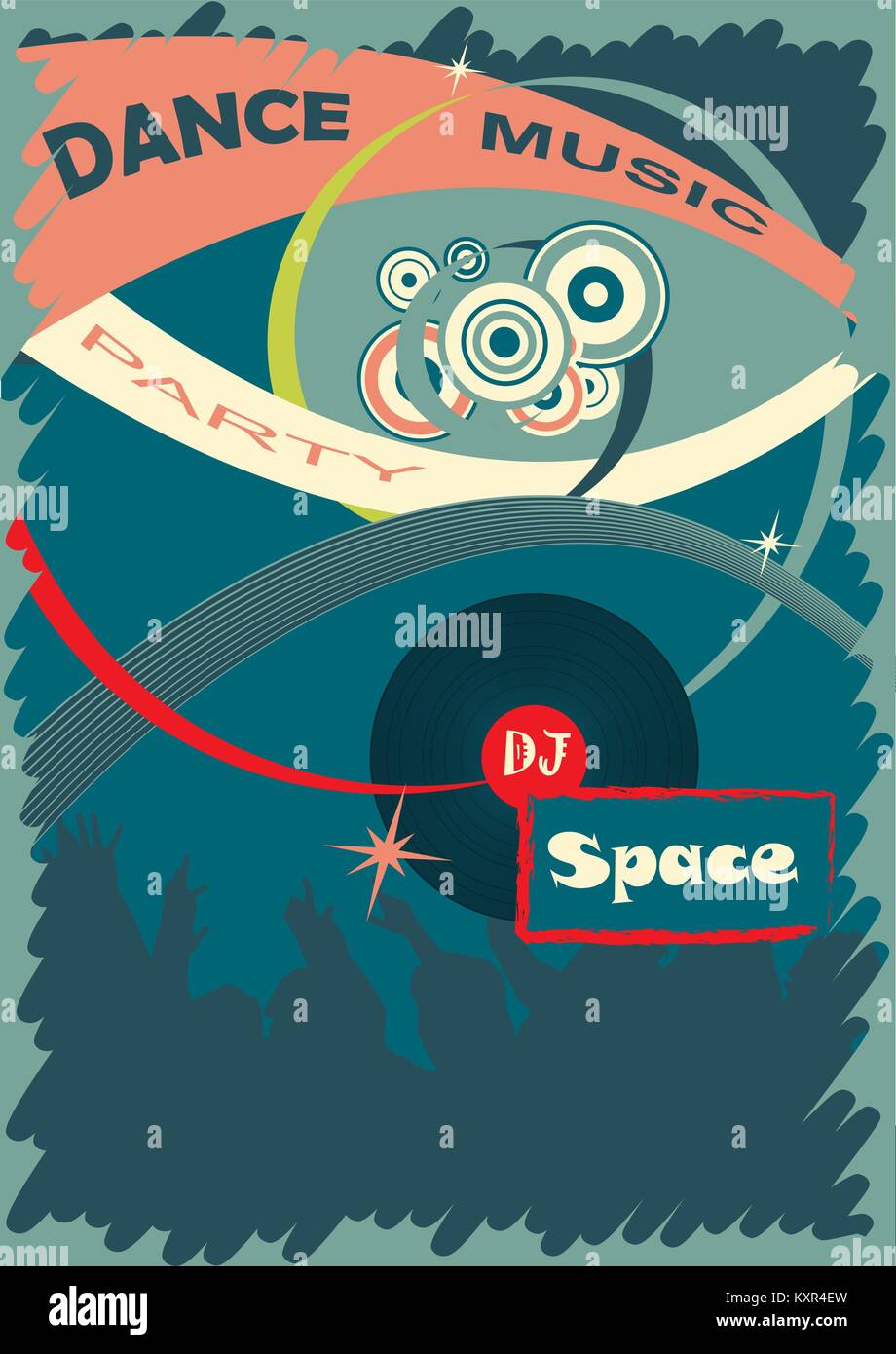 DJ eye.Abstract party poster Stock Vector Image & Art - Alamy